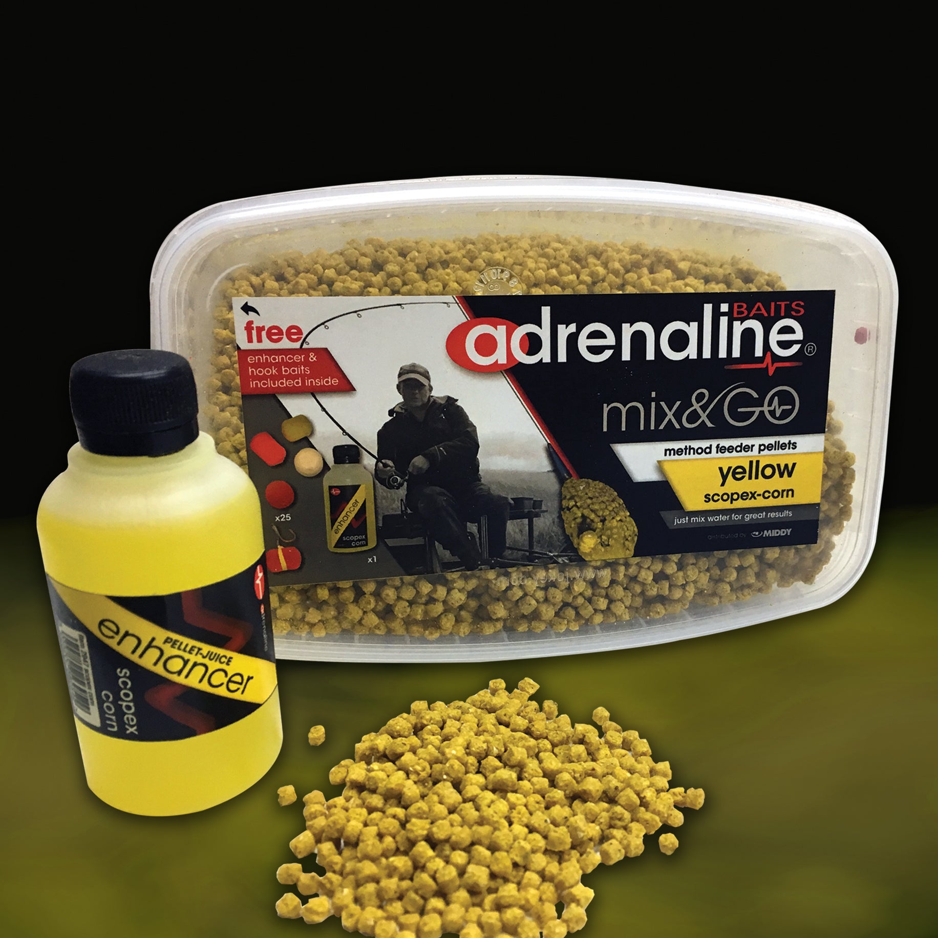 Mix & go method pellets yellow scopex – New Romney Angling Store