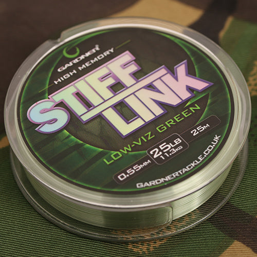 Gardner High Memory Stiff Link Low-Vis Green 15lb 0.47mm 25m – New ...
